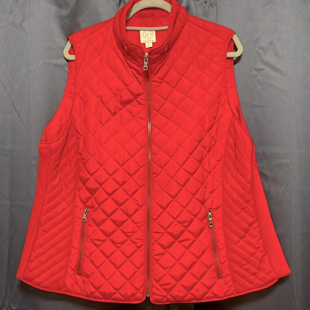 Euc Red Puffer Westport Vest - Gem